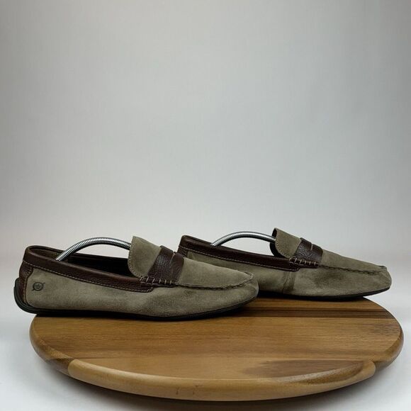 Born | Shoes | Mens Born Taupe Brown Suede Casual Driving Moc Toe Penny ...